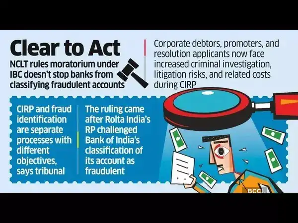 Banks can flag fraud despite IBC shield: NCLT - The Economic Times
