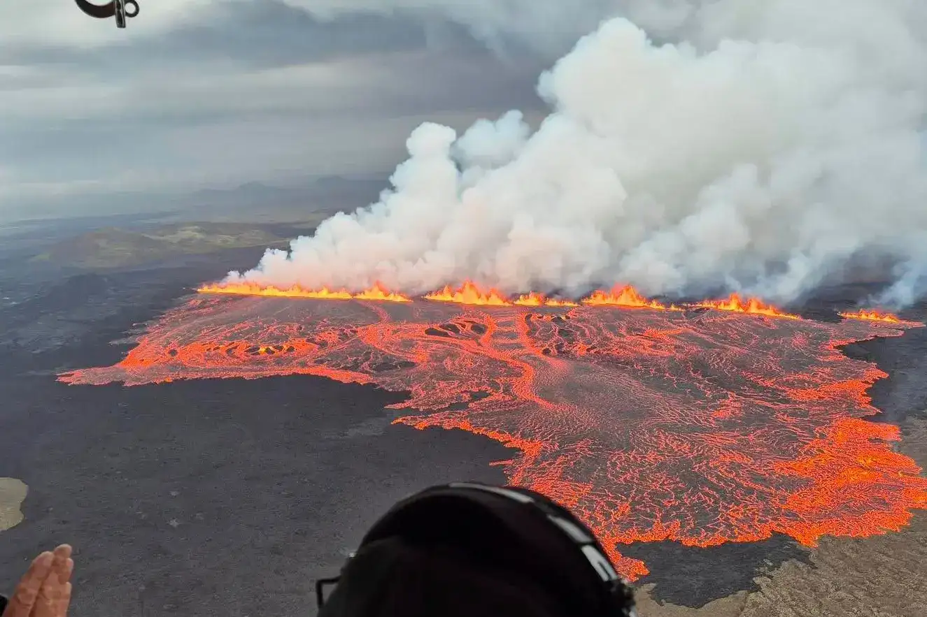 lava eruption photos: Iceland volcano eruption: It's not the lava going ...