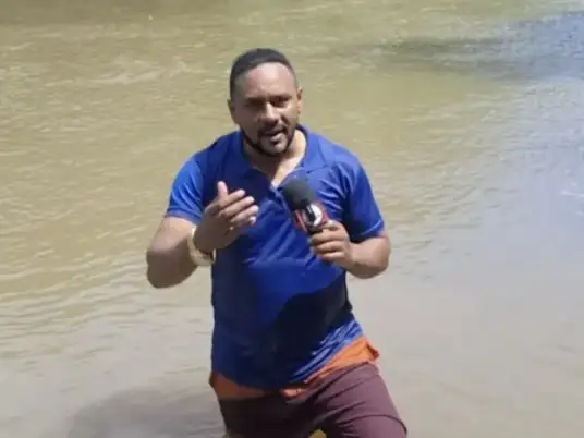 Chilling moment reporter unknowingly steps on missing girl’s body while ...