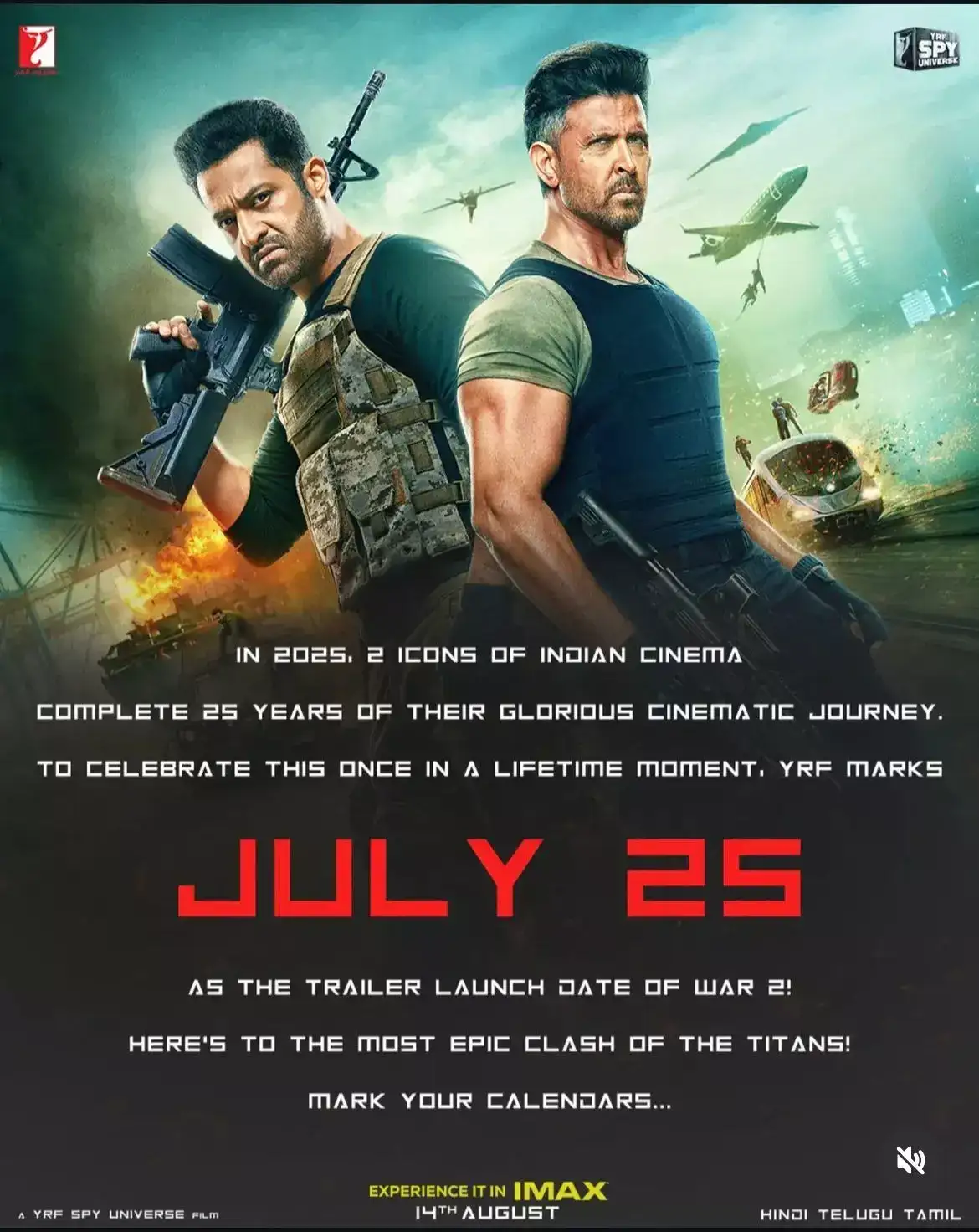 War 2 trailer featuring Hrithik Roshan and Jr NTR to release this week ...