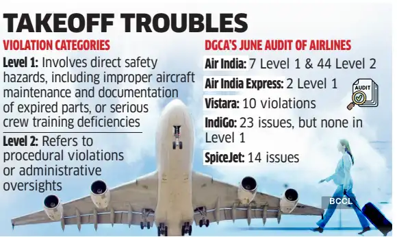 IndiGo: DGCA flags 263 safety lapses across airlines; Air India ...