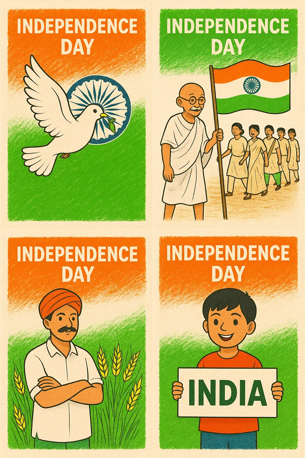 Independence Day 2025 drawing: 10 easy and beautiful poster ideas with tips and examples for ...