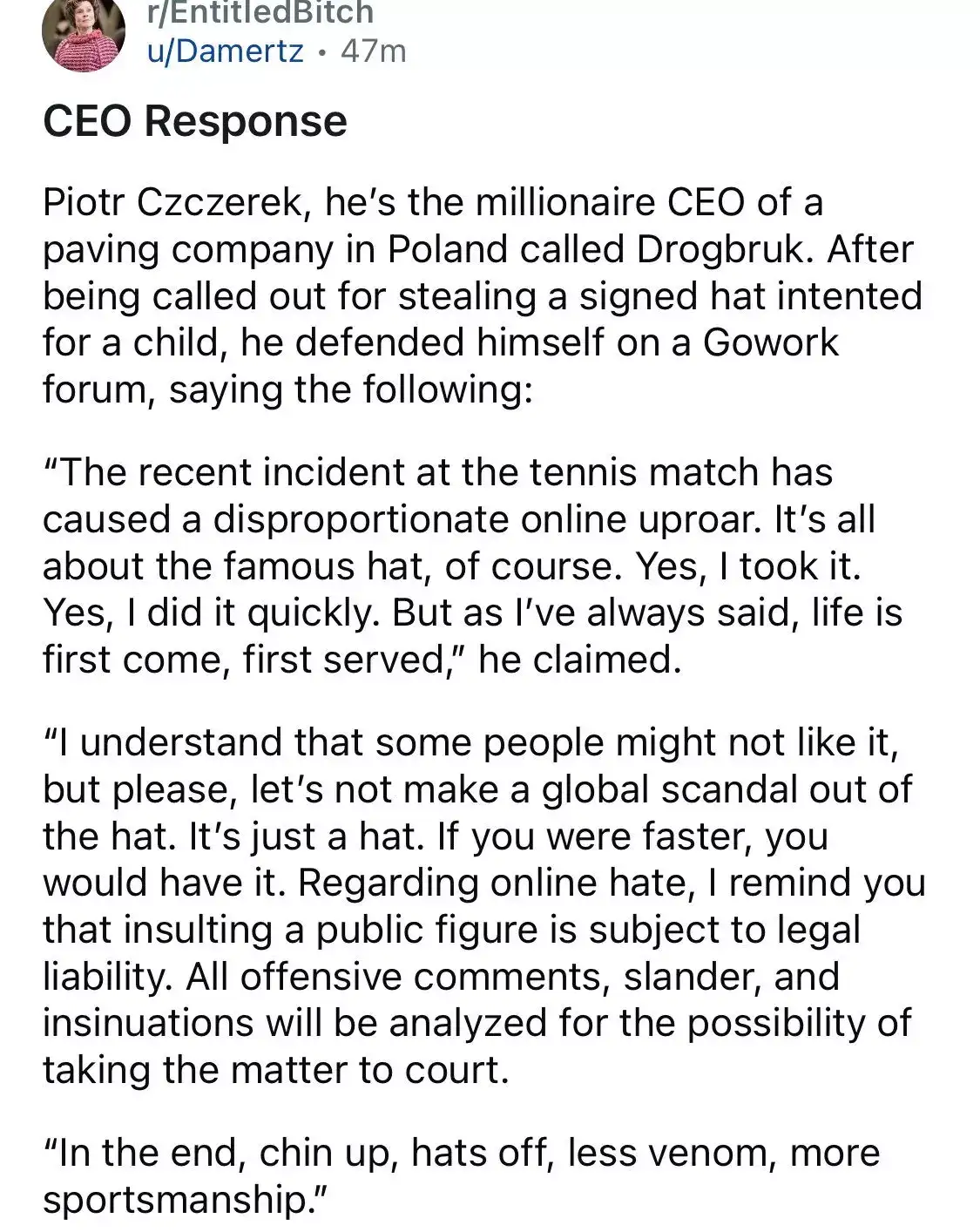 us open viral video: Drogbruk CEO Piotr Szczerek 'statement' goes viral ...