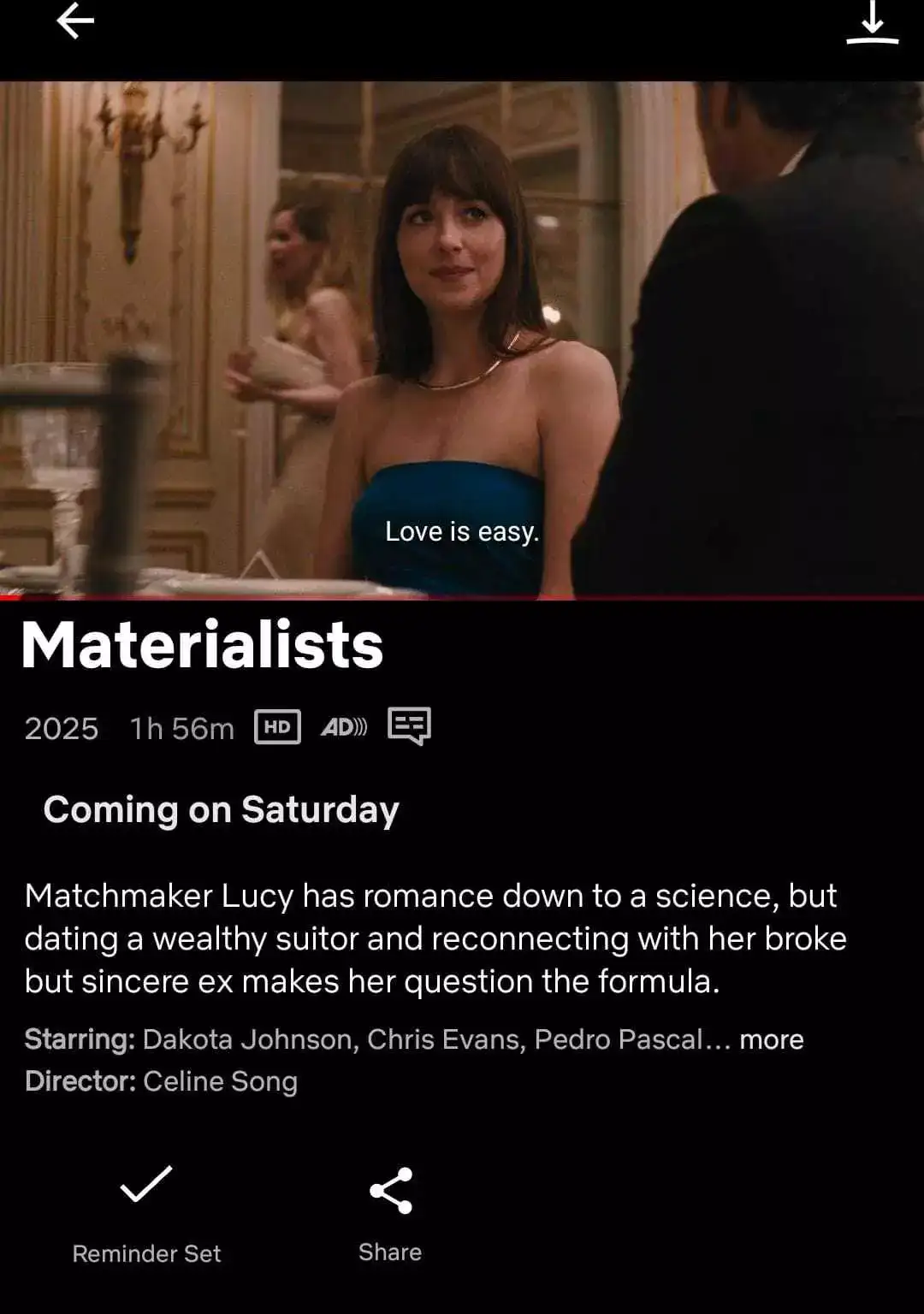 Materialists OTT release in India: When and where to watch Chris Evans ...