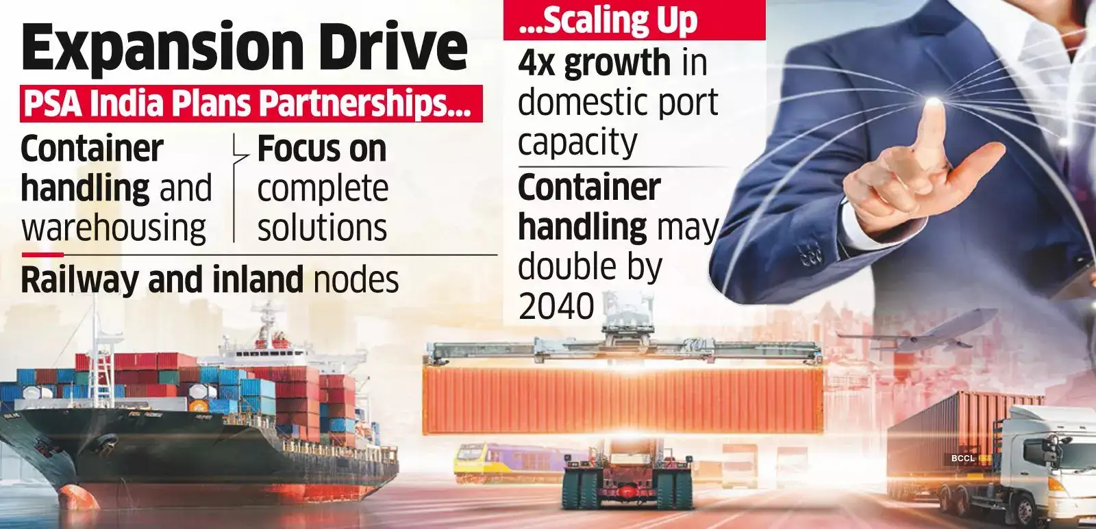Transshipment giant PSA eyes expansion - The Economic Times