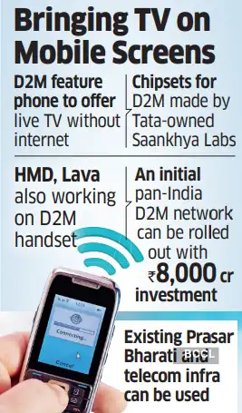 Live content soon on Rs 2k phones with no data pack as D2M tech paves ...