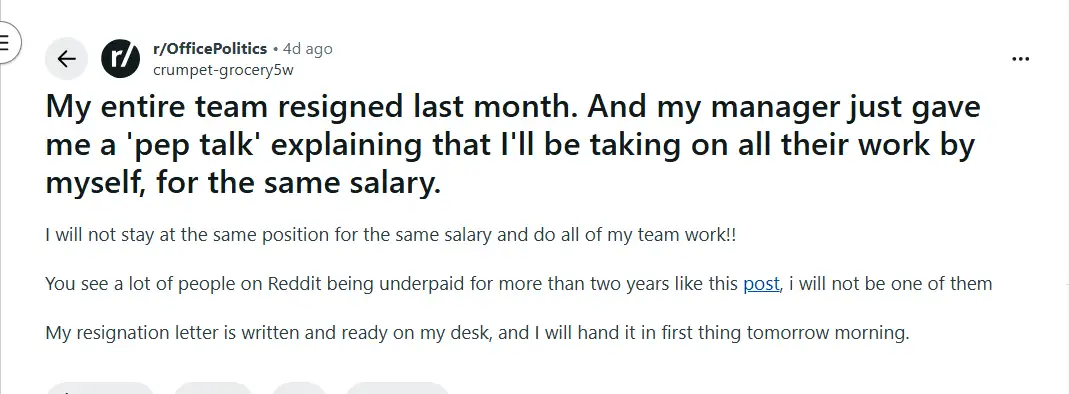 ‘Promote me or I walk’: Exploited employee says he’ll resign after ...