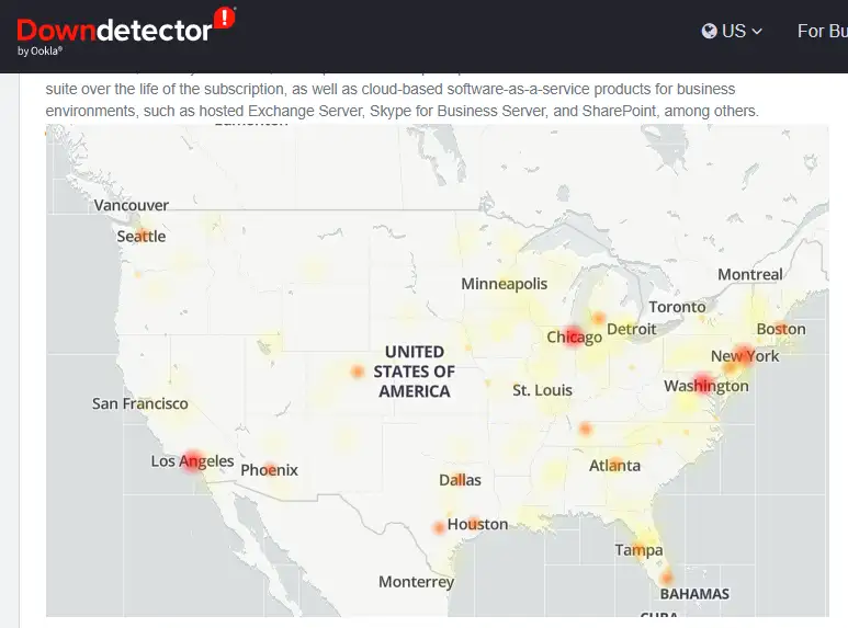 microsoft 365 down: Why is Microsoft 365 not working and which services ...