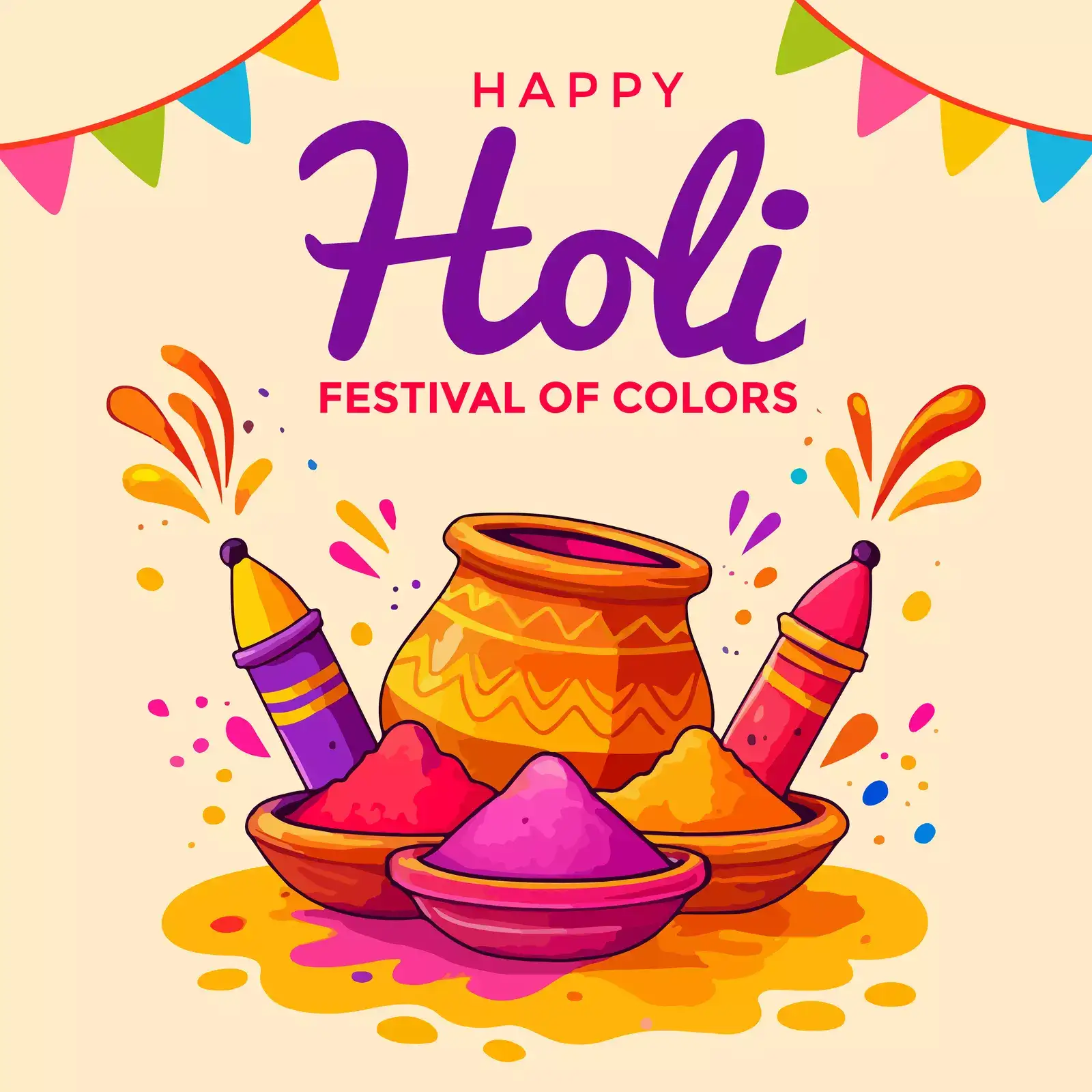 happy holi: Happy Holi 2026: 100+ wishes,images, messages and greetings ...