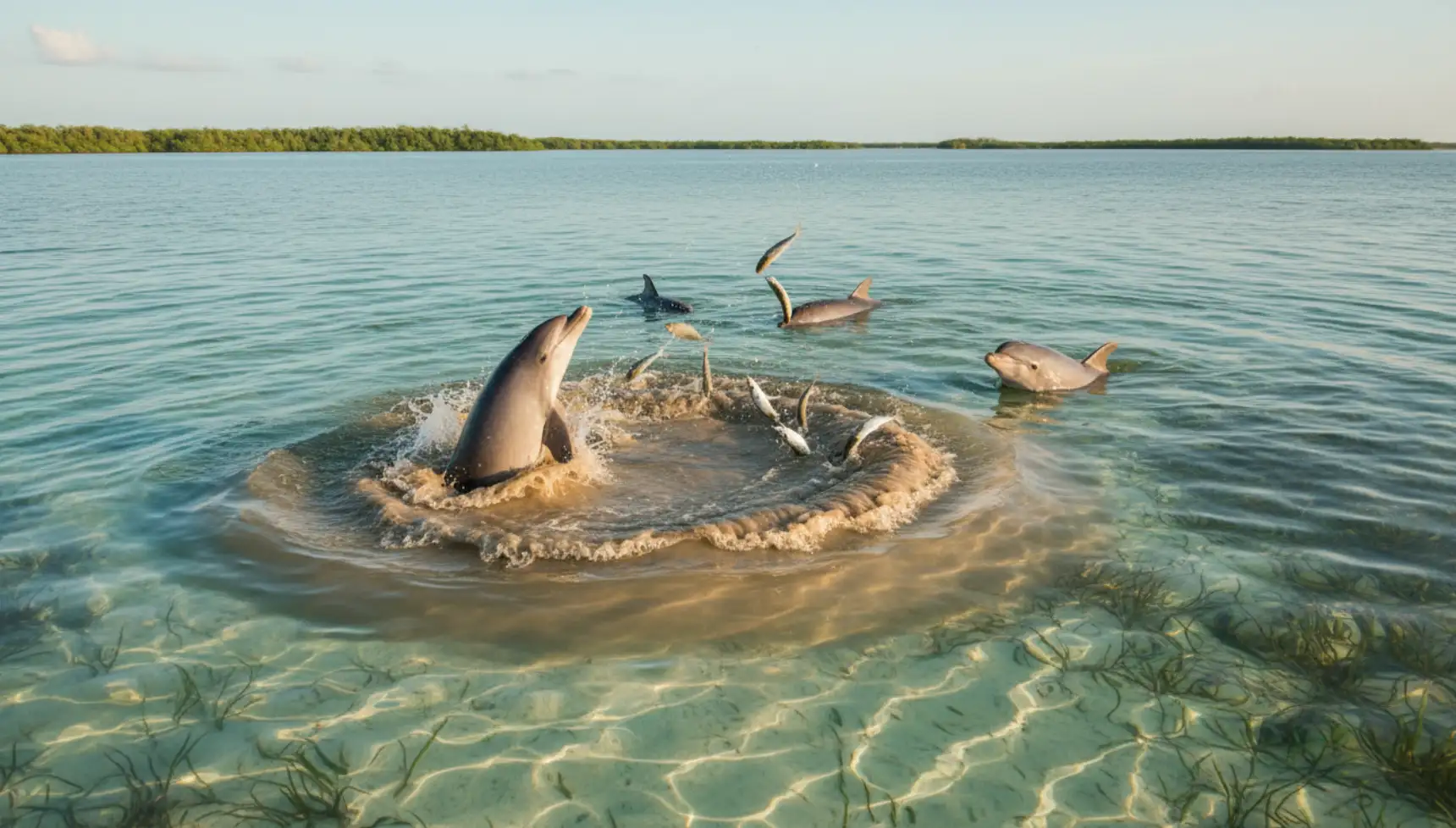Scientists Watching Dolphins in Florida Bay Witness a Curious Hunting ...