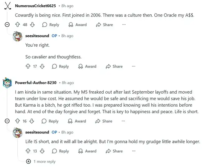 'Disgusting, cowardly, and just...': 26-year Oracle employee blasts ...