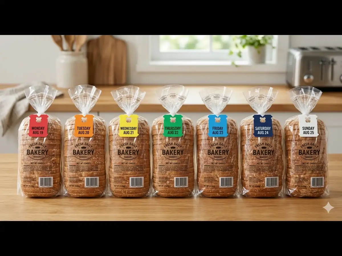 Plastic Bread Tag Colors Explained How To Tell What Day Your Bread Was ...