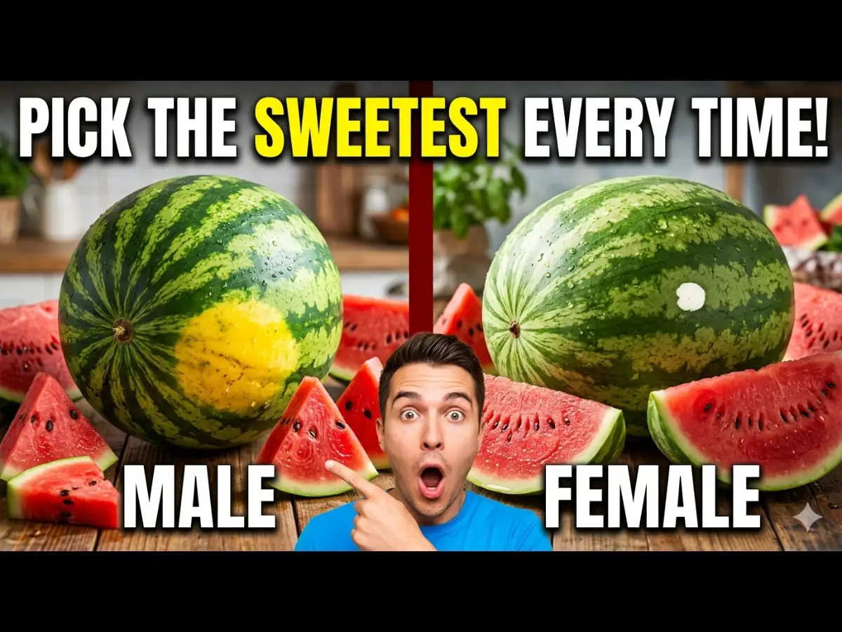 Female Vs Male Watermelon: The Simple Trick to Pick the Sweetest One ...