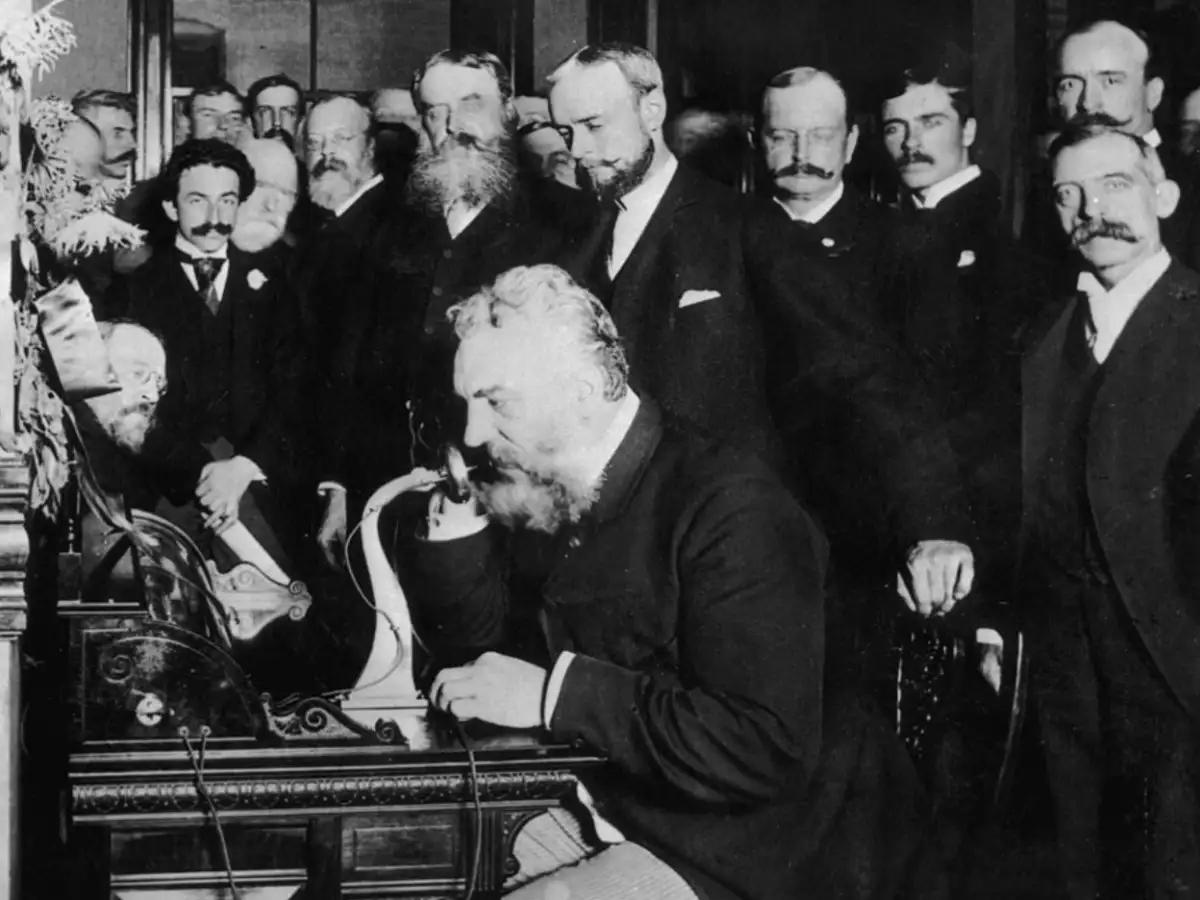 In 1876, Alexander Graham Bell was testing sound through wire when an ...