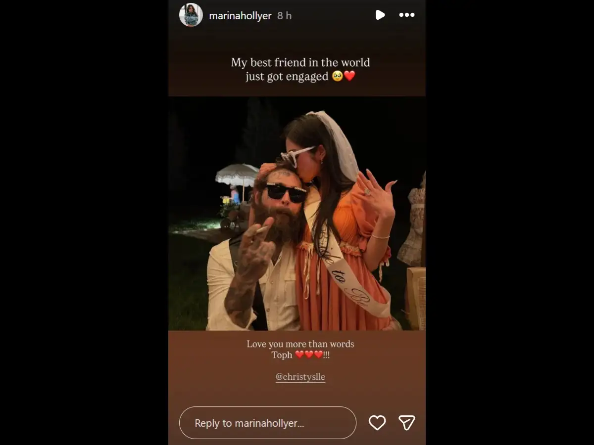 Post Malone And Christy Lee Engaged 15 Carat Diamond Ring Reportedly