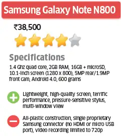 Samsung: Samsung Galaxy Note N800: ET Review - The Economic Times