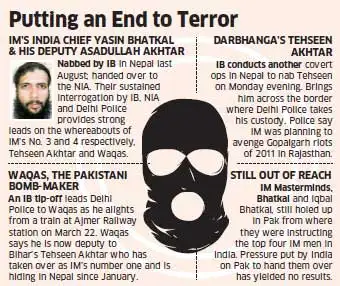 Intelligence Bureau nabs Tehseen Akhtar, foils Indian Mujahideen's ...