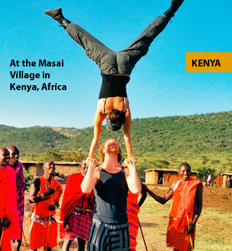 The acrobat couple of Cheetah Platt and Rhian Woodyard married 38 times ...