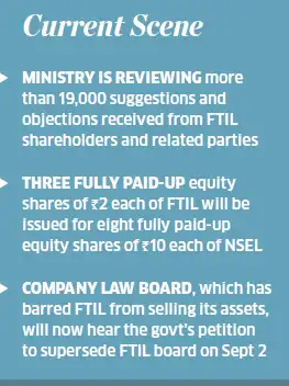Ministry of corporate affairs calls NSEL and FTIL to hear merger ...