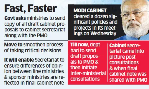 Ministries told to send draft notes in advance to Cabinet Secretariat ...