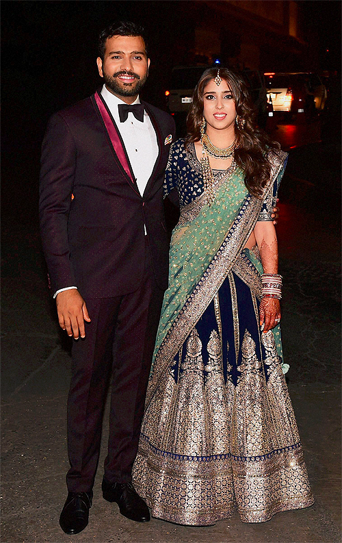 It’s a starry affair as Rohit Sharma gets hitched to Ritika Sajdeh ...
