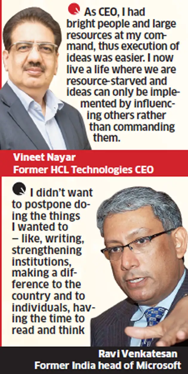 For CEOs like Vinita Bali and Vineet Nayar, career gets diverse after ...