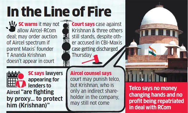 Cloud over Aircel-RCom deal as Maxis’ founder Ananda Krishnan's absence ...