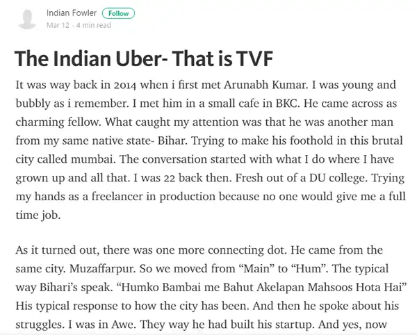 Talk of harassment by TVF founder Arunabh Kumar goes viral after blog by ex-employee - The ...