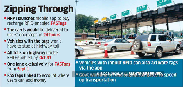 FASTag: Government launches mobile app to buy RFID cards for highway ...