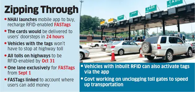 FASTag: Government launches mobile app to buy RFID cards for highway ...