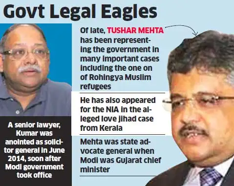 Ranjit Kumar resigns as Solicitor General of India