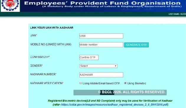 Aadhaar UAN linking: How to link UAN with Aadhaar