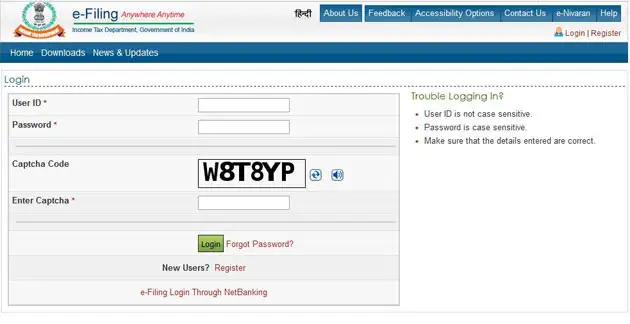 Income Tax e-filing Registration: How to register yourself on income ...