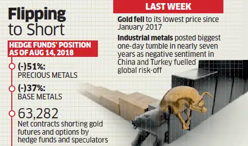 Hedge funds turn record short on metals before rout - The Economic Times
