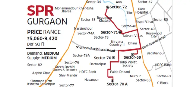SPR (Southern Peripheral Road) Gurgaon property price: Realty Hot Spot ...