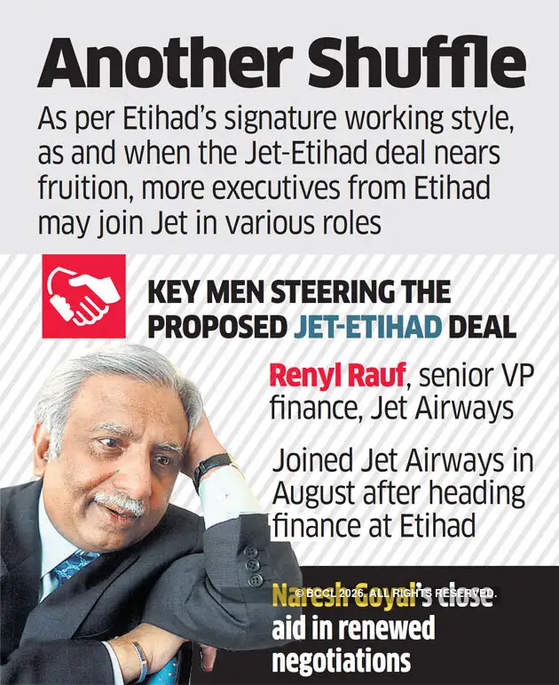 Jet Airways: Etihad veterans play key role in Jet Airways’ offer of up ...