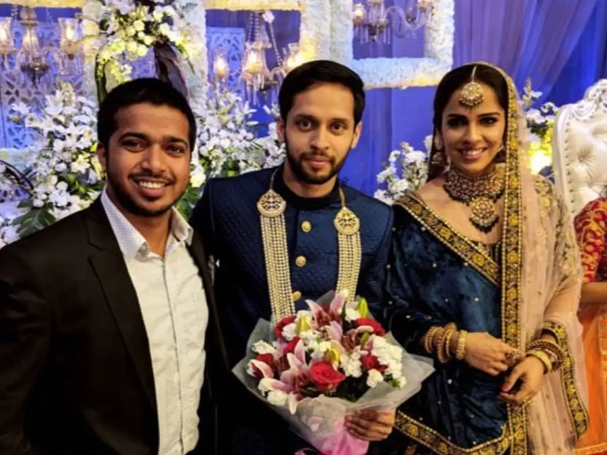 Saina Parupalli reception: Saina-Parupalli reception: Newly-weds host ...