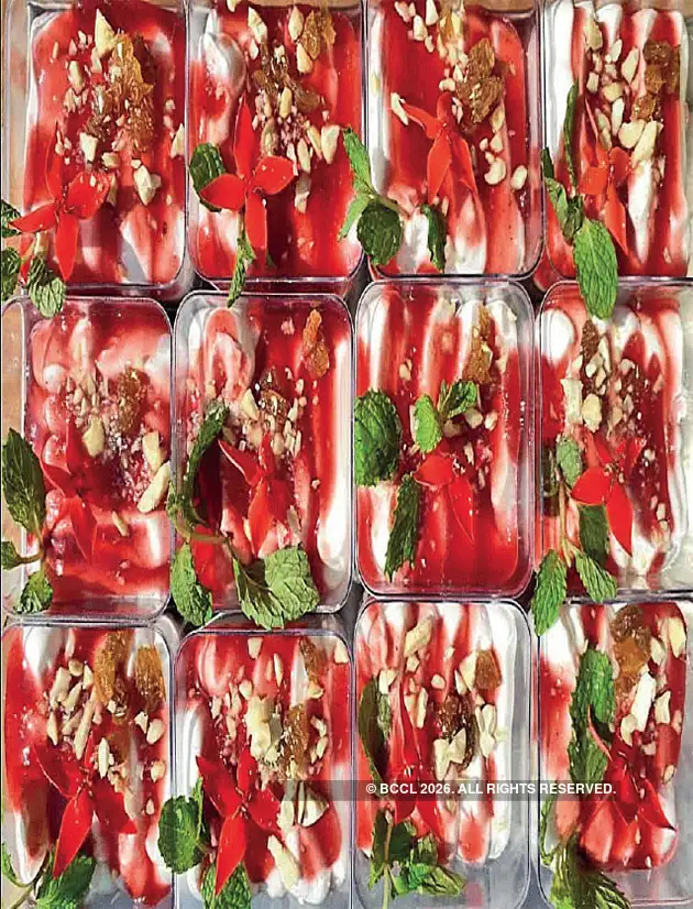 Not turkey or plum cake, a traditional Indian Christmas table is lined ...