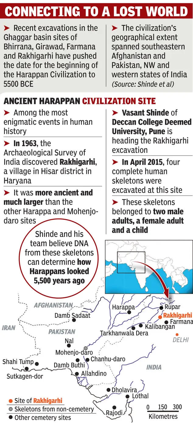 Harappan cemetery: In a first, ancient couple found in Harappan grave