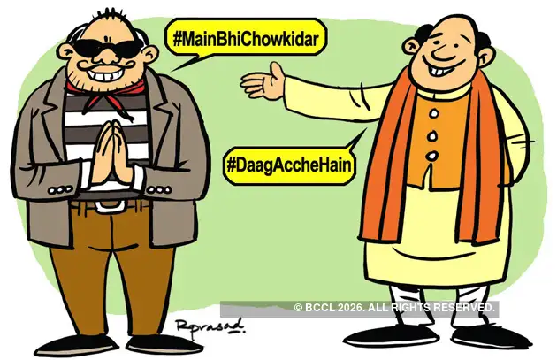 PM Modi’s ‘Main Bhi Chowkidar’ poll drive leads to war of words - The ...