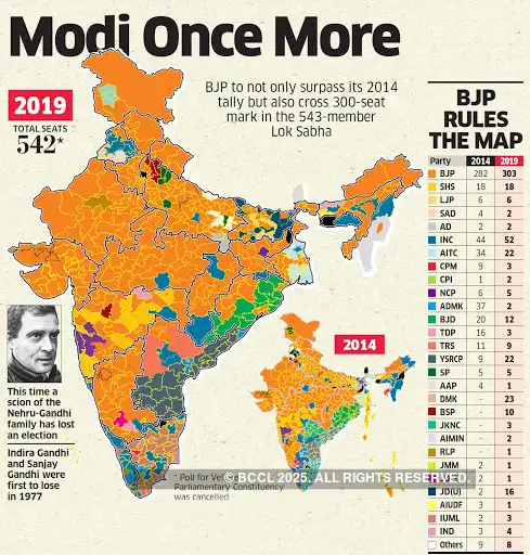 Lok Sabha election results: Modi storms back to power in a historic victory