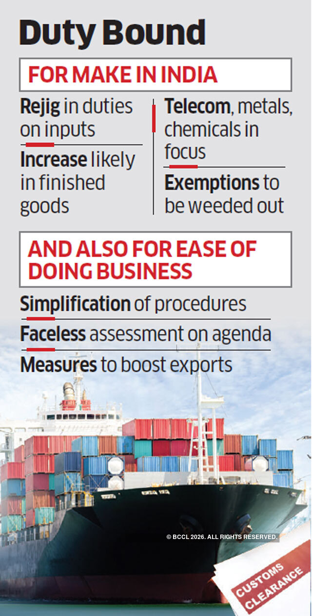 India Exports: Customs regime may be tweaked to boost make in India ...