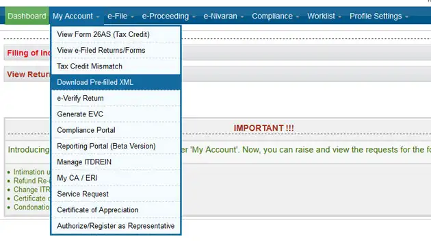 ITR filing: Prefilled ITRs now available for all individuals - The ...