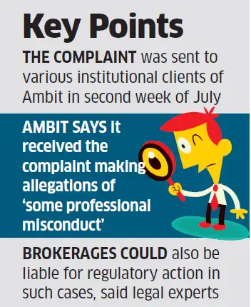 Ambit initiates forensic audit over front-running charges - The ...