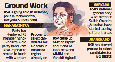 BSP moves to woo traditional base in Maha, Haryana and Jharkhand - The ...