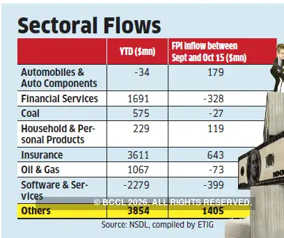 Of 35 classified sectors, foreign funds flow most into ‘others’ - The ...