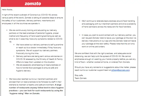 Zomato | Corona fallout: Zomato urges customers to check ‘hygiene ...