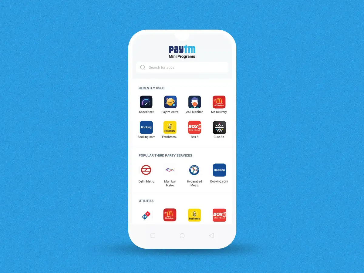 Mini Apps: Paytm's mini-app store is live - The Economic Times