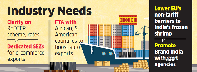 Industry seeks clarity on RoDTEP, new FTAs, lower non-tariff barriers ...