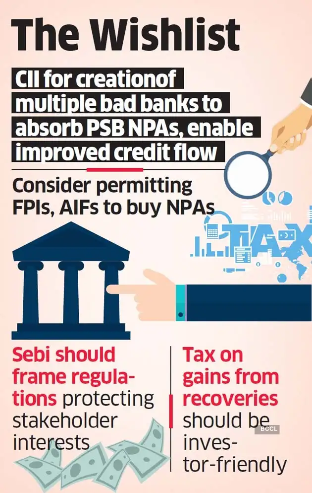 India Inc bats for a bad bank in pre-budget consultations - The ...
